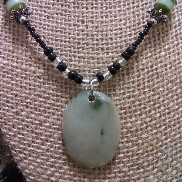 Jewelry | Jade And Obsidian Necklace | Poshmark